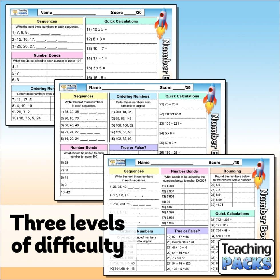 Number Boosters Teaching Pack - Resources for Teachers
